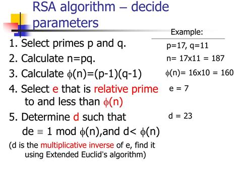 ppt chap 8 9 introduction to number theory and rsa algorithm powerpoint presentation id