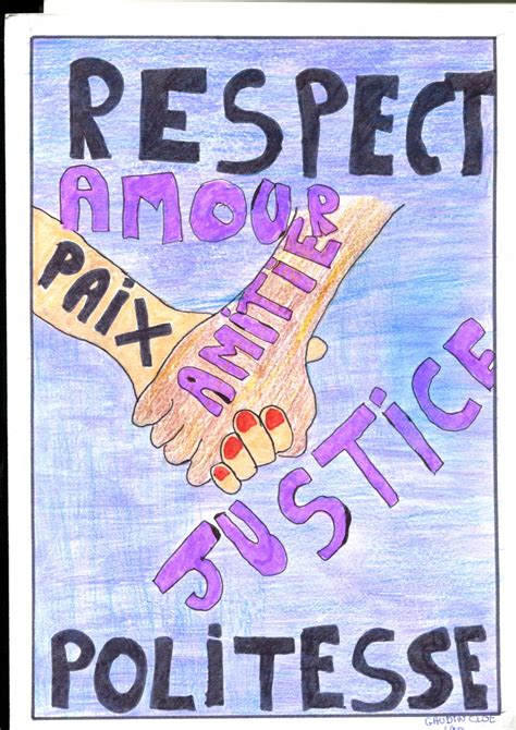 Projet d affiches sur le thème du respect 2010 2011 Site du collège