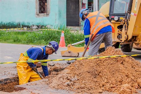 Em Barcarena obras de implantação de novas redes de esgoto são