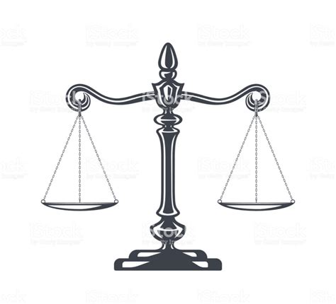 Escala Balanza De La Justicia Grficos Vectoriales