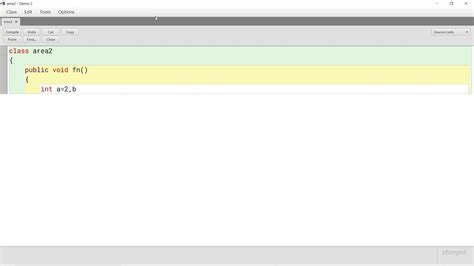 program to calculate area of rectangle in bluej coding youtube