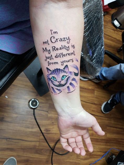 Cheshire Cat Tattoo Designs Simple Small Meaningful Ideas