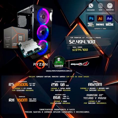 Computador Pc Ryzen G Gamer Hd Fit Master Gamer Technology