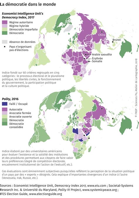 La D Mocratie Dans Le Monde Espace Mondial L Atlas