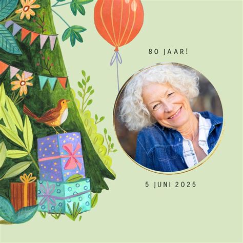 Uitnodiging Tuinfeest Taart En Cadeautjes Kaartje2go