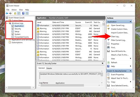 How To Delete Windows Log FIles With An Event Viewer Command