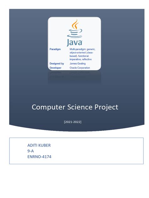 aditi k 9a computer project pdf computer program programming