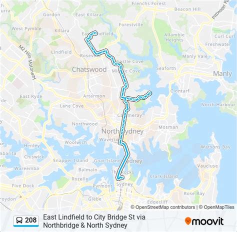 208 Route Schedules Stops Maps East Lindfield Updated