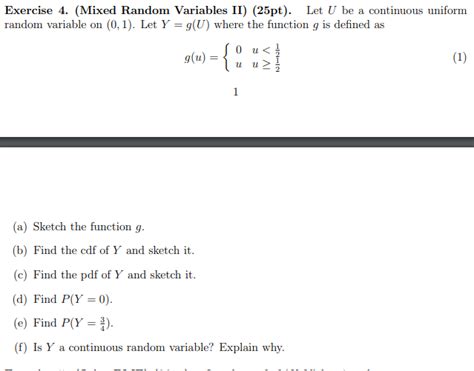 solved exercise 4 mixed random variables ii 25pt let u