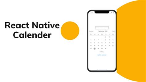 React Native Calender Easy Steps To Create A React Native Calendar