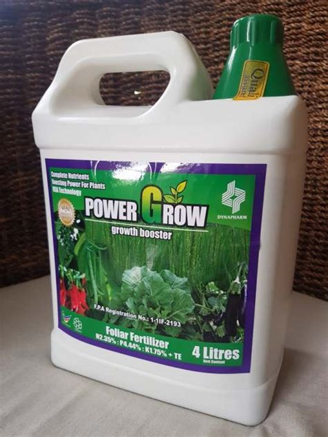 POWER GROW ORGANIC FOLIAR FERTILIZER GALLON GREEN OR RED GREEN FOR