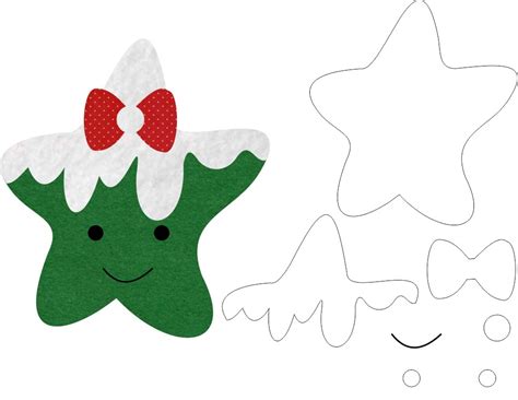 Moldes De Enfeites De Natal Para Artesanato Em Feltro Ver E Fazer