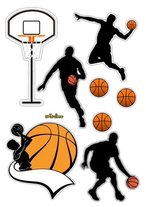 Happy Birthday Basketball Toppers Basketball Basketball Birthday Cake