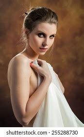 Naked Woman Covering Her Body On Stock Photo Shutterstock