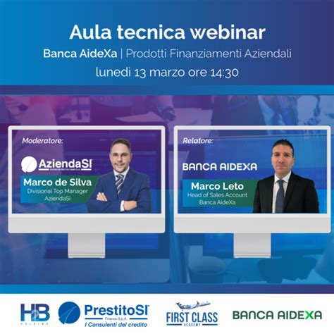 Aula Tecnica Banca Aidexa Corporate Prestitos Finance S P A