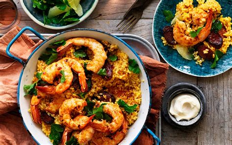 Australian Prawn Chorizo Paella Australian Prawns
