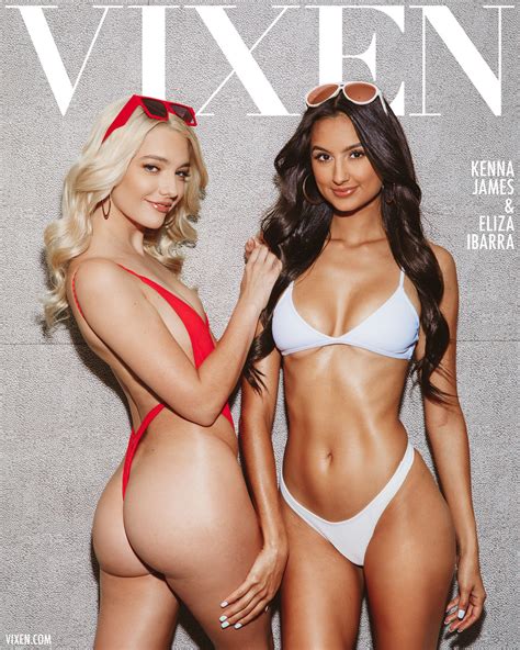 Fabulous Babes Kenna James And Eliza Ibarra Undress Enjoy A Hot