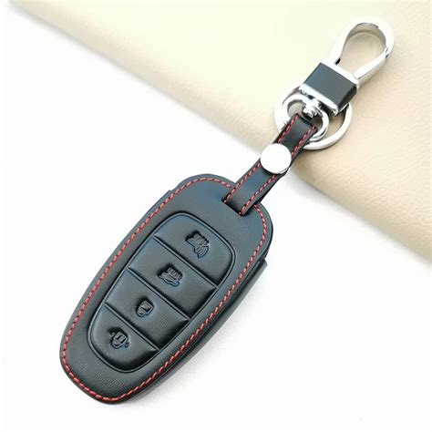 Stylish Leather Car Smart Fob Key Case Holder Cover For Hyundai Tucson