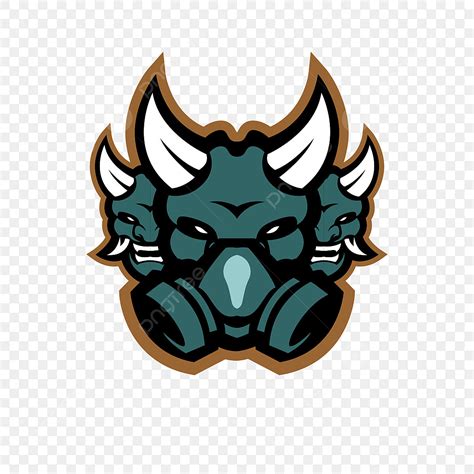 Máscara De Gas Logotipo De La Mascota Del Equipo Malvado PNG Mal