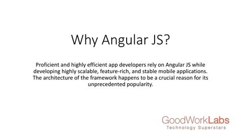 ppt importance of angular js in mobile app development goodworklabs powerpoint presentation