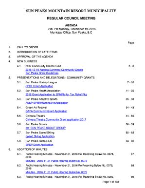 Fillable Online Sunpeaks Civicweb Sun Peaks Grant Guidelines Fax Email