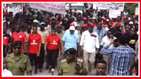 MBOWE LISSU WAINGIA Na WATOTO WAO KWENYE MAANDAMANO Ya CHADEMA