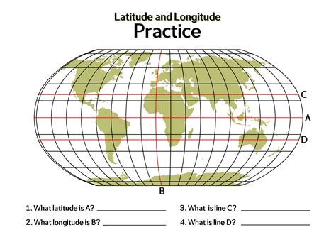 Latitude And Longitude Map Worksheet Artofit