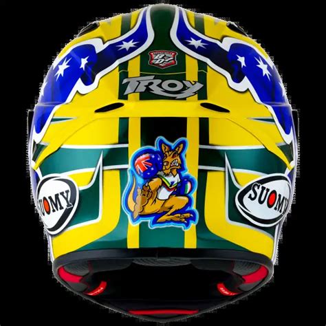 Casco Integrale Suomy TRACK 1 TROY BAYLISS REPLICA 2005 E06 In Fibra