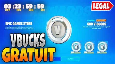 COMMENT AVOIR DES V BUCKS GRATUITEMENT LEGALEMENT SUR FORTNITE CHAPITRE