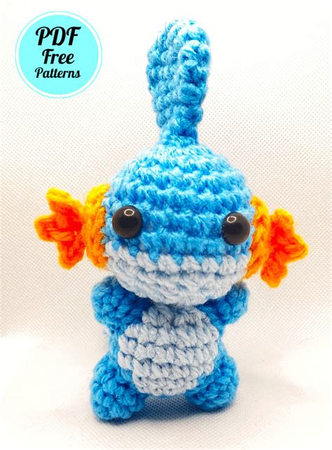 Crochet Chibi Mudkip Pokemon PDF Pattern Amigurumiday