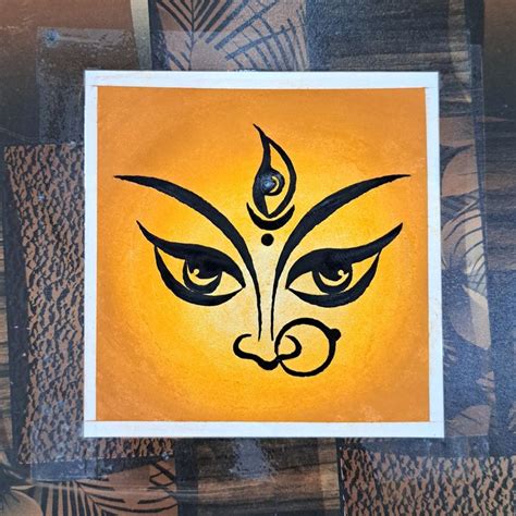 Maa Durga Special Drawing With Softpastel Color Canvas Art Painting