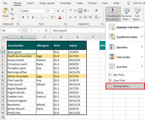 Highlight Entire Row In Excel With Conditional Formatting