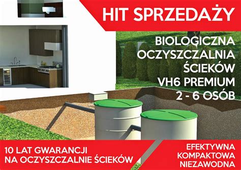 Przydomowa biologiczna oczyszczalnia ścieków 2 6 osób VH6 PREMIUM