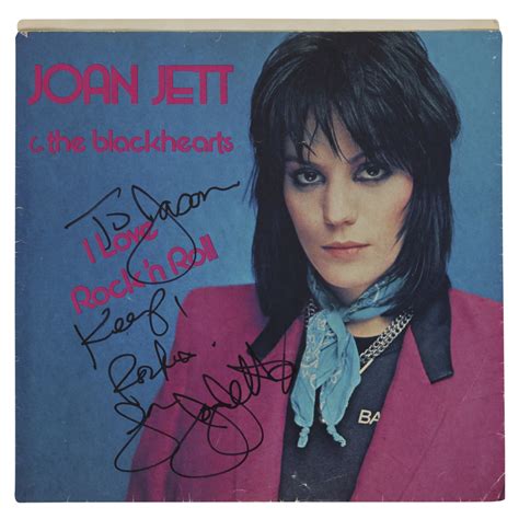 Joan Jett Signed Joan Jett The Blackhearts I Love Rock N Roll RPM