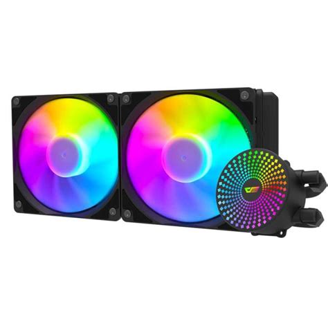 Jual Aigo DarkFlash RADIANT DC 240 Black ARGB 240mm AIO Liquid