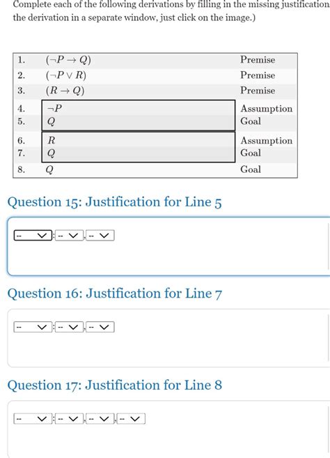 Solved Complete Each Of The Following Derivations By Filling Chegg
