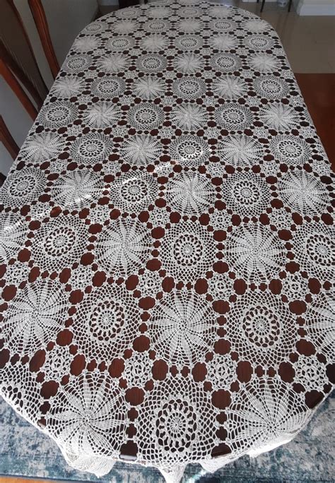 Obrus ecru 270x140cm na szydelku reczne robotki Pomiechówek Kup