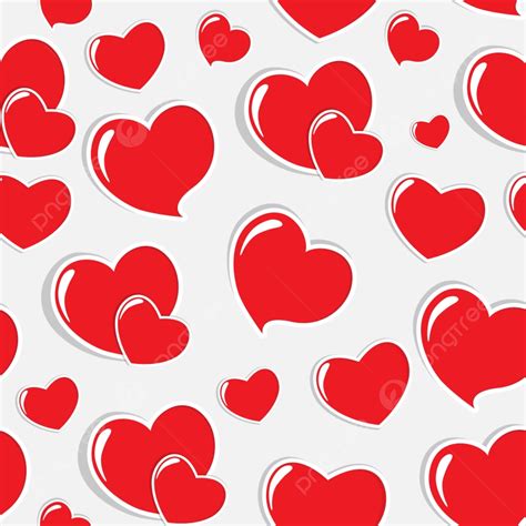 Heart Love Seamless Pattern Background Vector Illustration Eps10 Paper