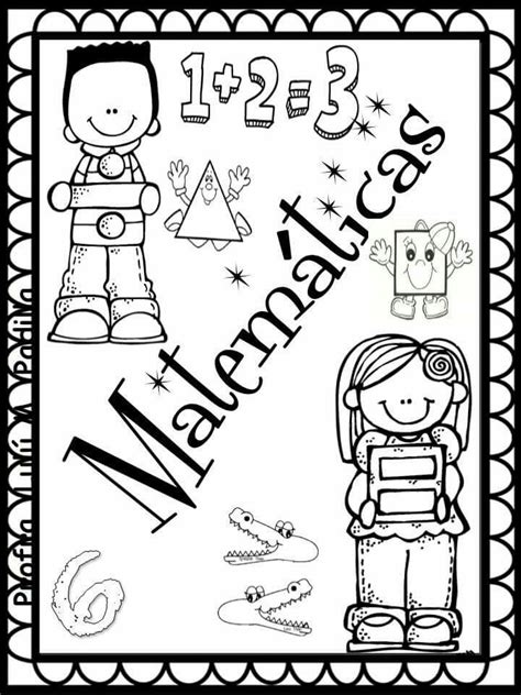 Pin de Belén S en Caratulas Para Materias Matematicas para colorear