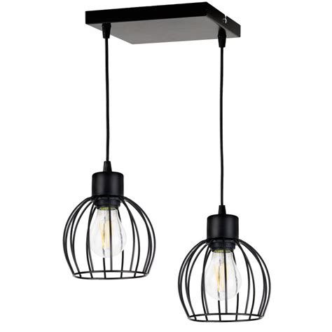LAMPA wisząca sufitowa ŻYRANDOL ZWIS kula czarna 5904261939282 LedOne