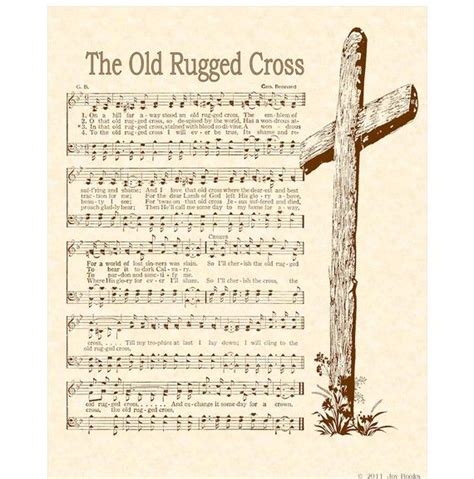 The Old Rugged Cross Gospel Song Lyrics Hymn Music Hymns Lyrics