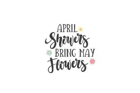 April Showers Bring May Flowers Graphic By Craftbundles Creative Fabrica
