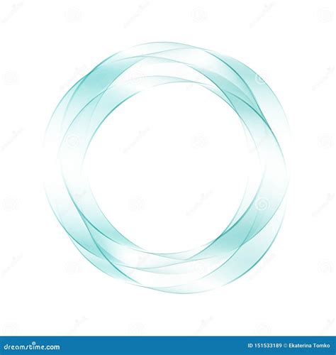 El C rculo Azul Brillante Decoraci n Moderna EPS 10 Ilustración del