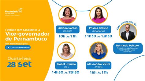 DEBATE CANDIDATOS A VICE GOVERNADOR DE PERNAMBUCO PRISCILA KRAUSE