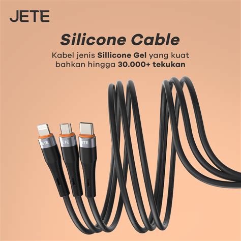 Jual Kabel Data 3 In 1 JETE CX7C Series JETE Indonesia