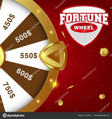 Realistic Spinning Fortune Wheel Lucky Roulette Vector Illustration