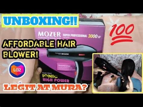 UNBOXING REVIEW LAZADA ONLINE LEGIT MOZER SUPER PROFESSIONAL HAIR