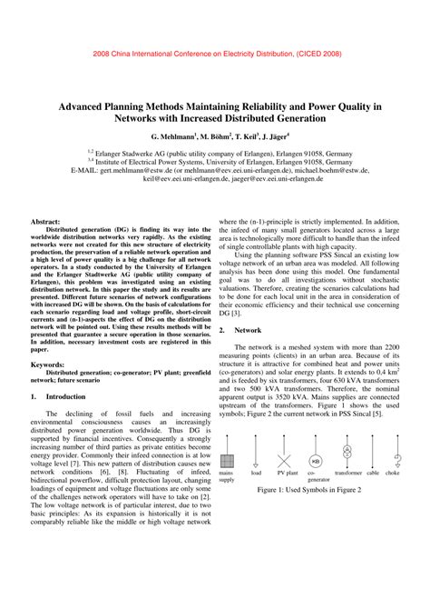 pdf advanced planning methods maintaining reliability and power quality in networks with