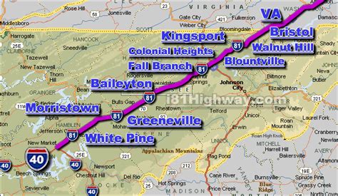 I 81 Interstate 81 Road Maps Traffic News 52 OFF