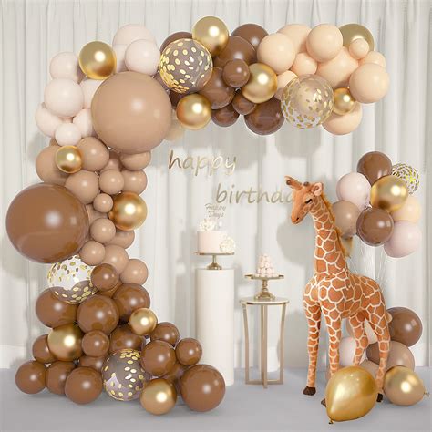 Buy Pcs Brown Balloons Garland Arch Kit Double Stuffed